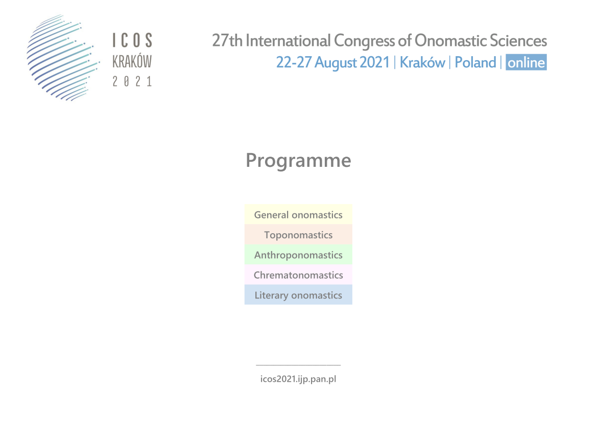 Programme – ICOS 2021